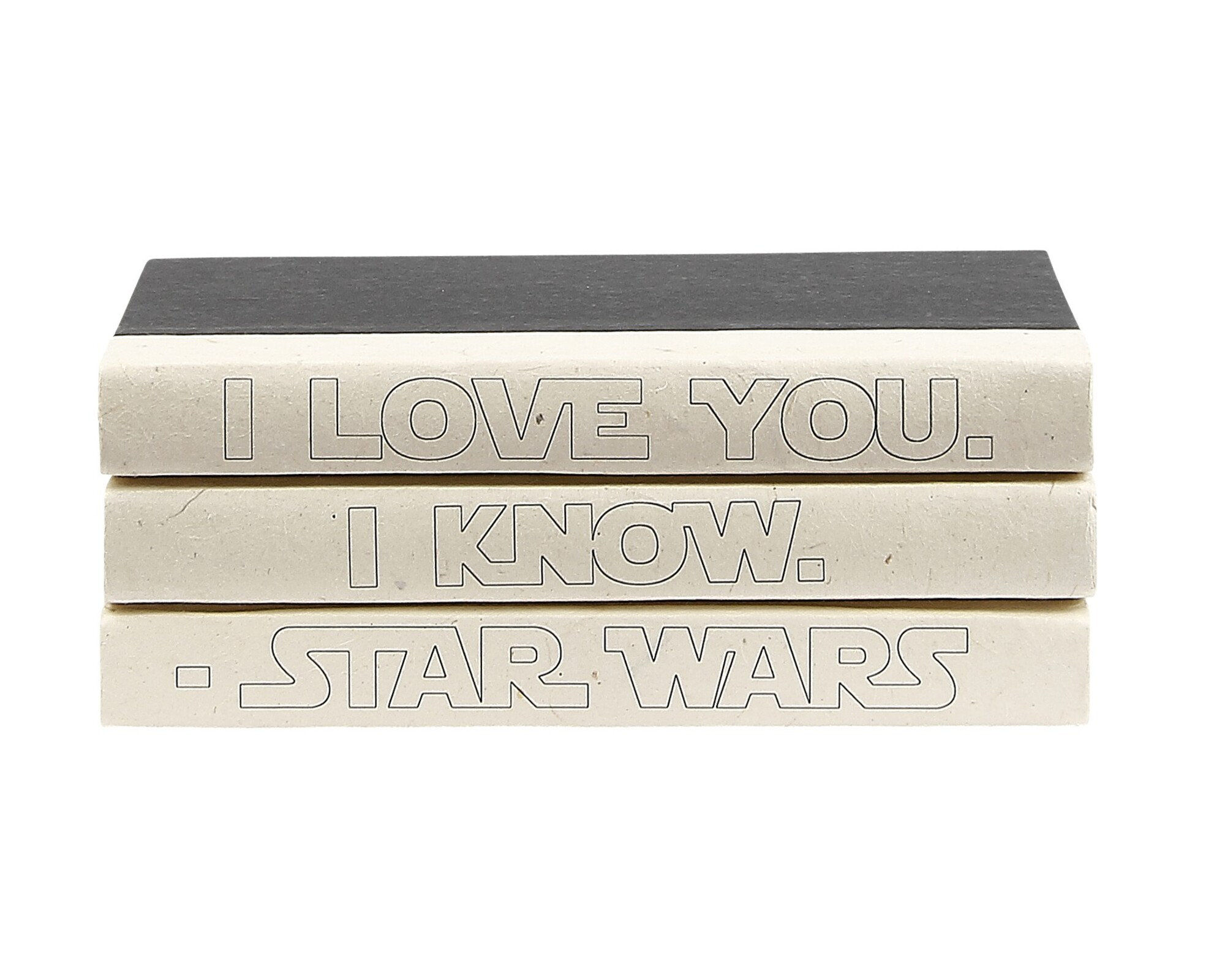 E. Lawrence Ltd. Quote Handmade Decorative Book in Cream/Light Black ...