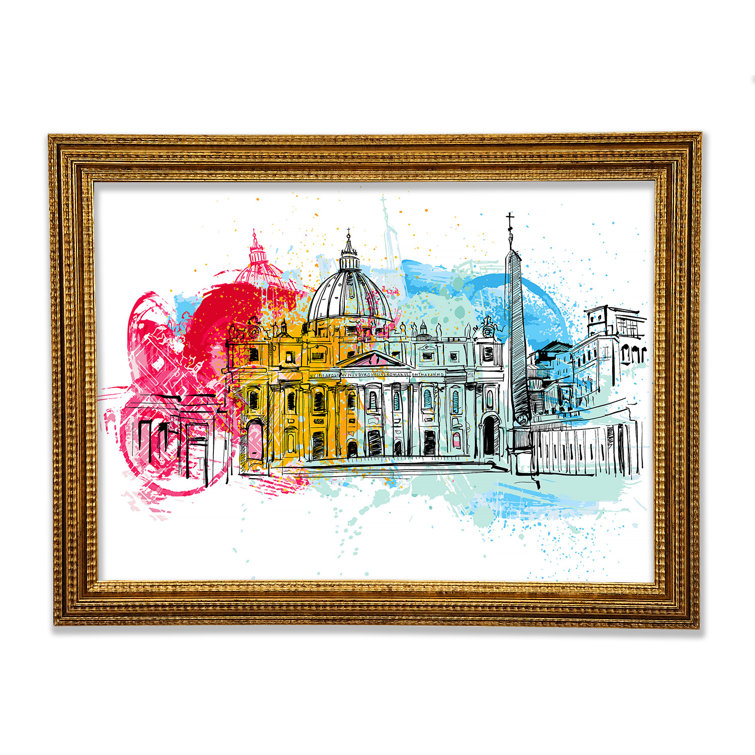 Bright Star St Peters Bacilica Splash - Single Picture Frame Art Prints ...