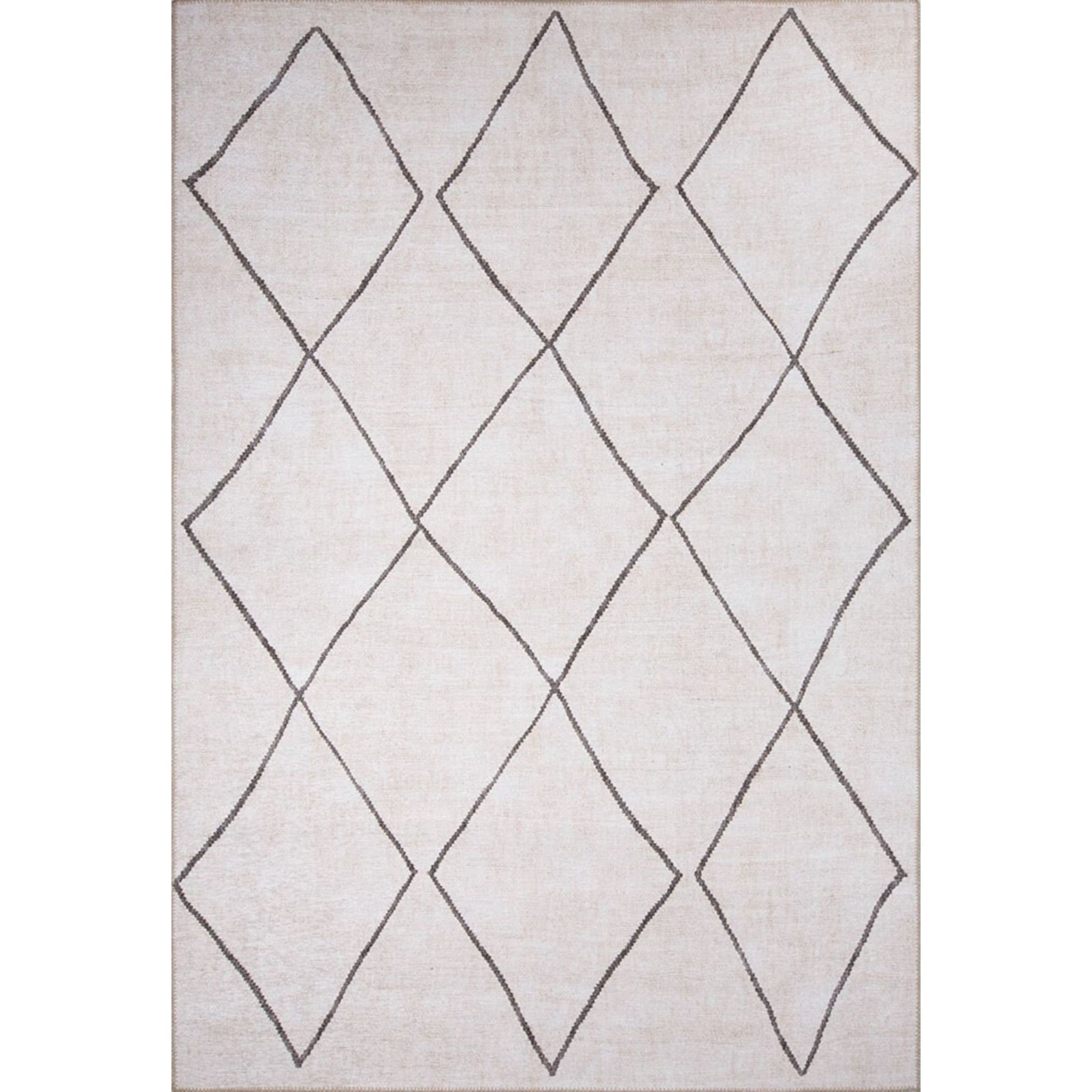 Foundry Select Soufiane Beige Geometric Polyester Digital Print ...