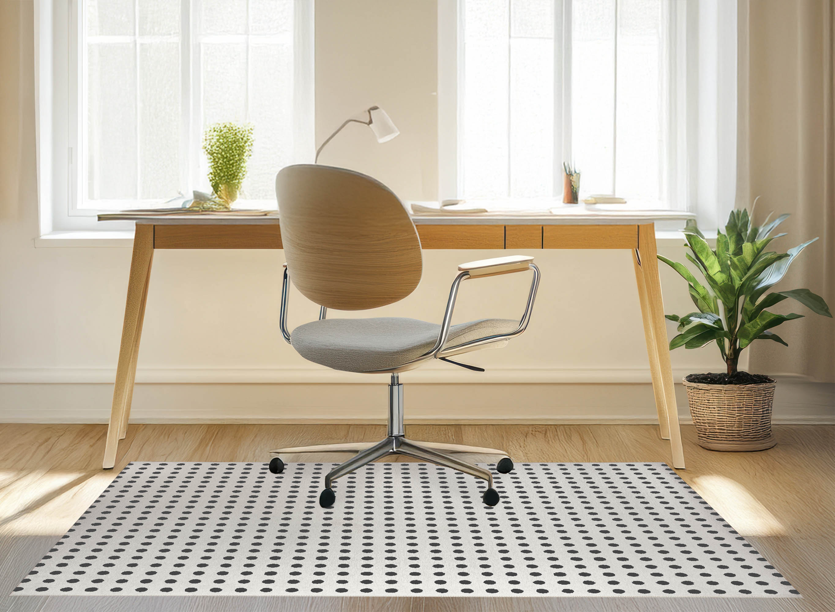 Christopher's Corner Dot Locked Office Mat | Wayfair