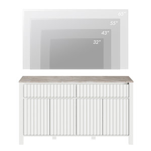 Wade Logan® Carnetta 2-Piece 57 Inch TV Stand and Coffee Table Set ...