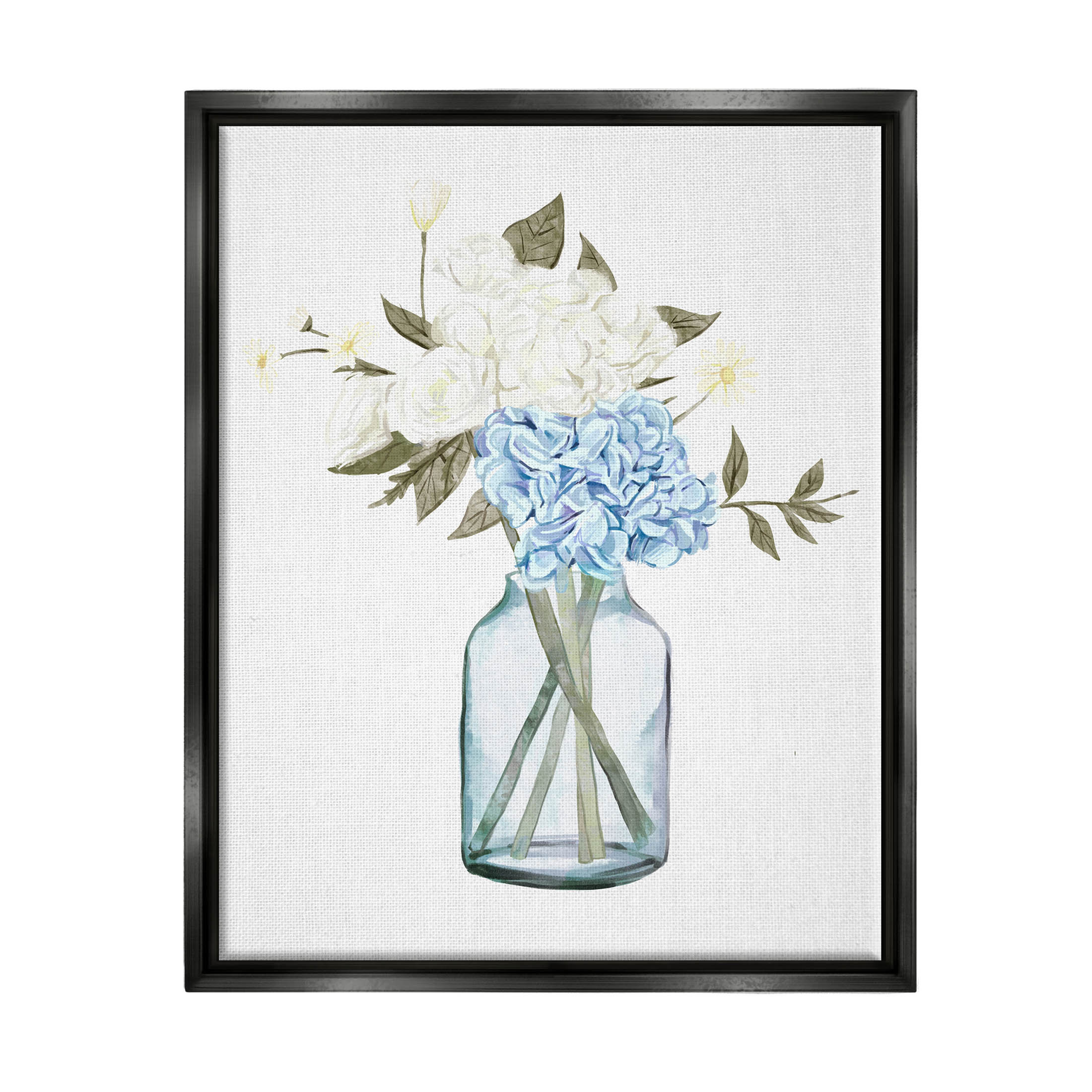 Stupell Industries Soft Cottage Flower Arrangement Framed Floater ...