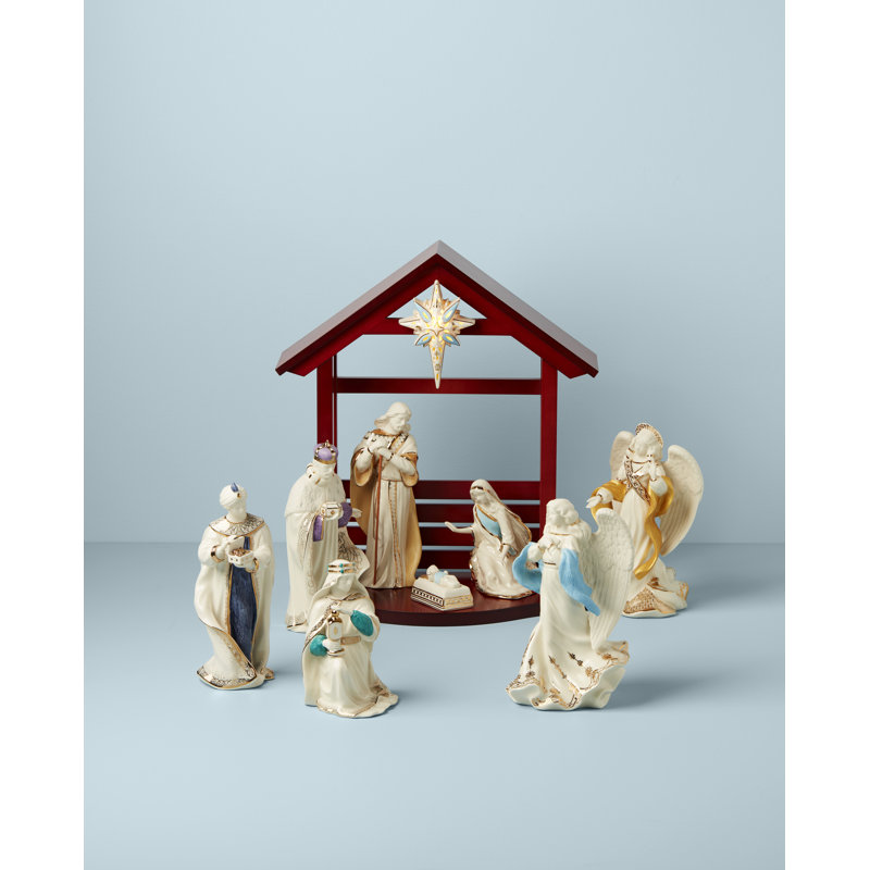 Lenox 10 Piece First Blessing Nativity Set & Reviews | Wayfair