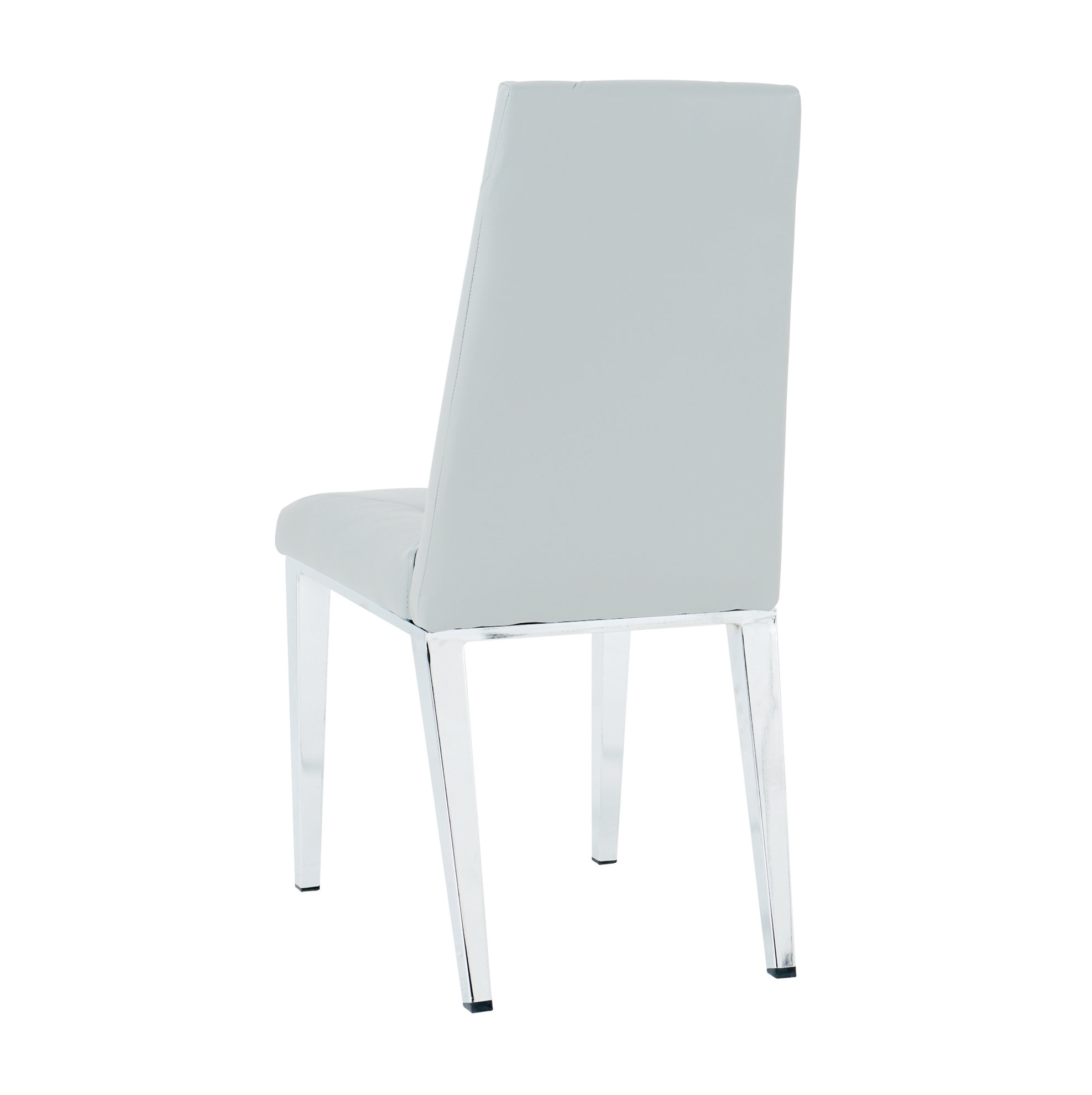 Orren Ellis Modern simple light luxury dining chair Light grey chair ...