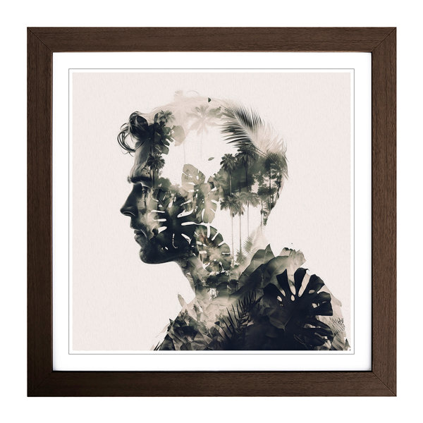 Bay Isle Home Jungle Double Exposure No.1 - Single Picture Frame Print ...
