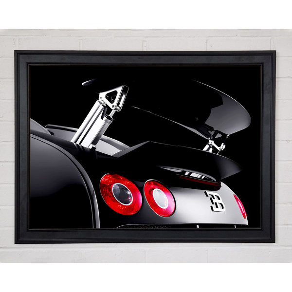 Ebern Designs Bugatti Veyron Rear - Single Picture Frame Print ...