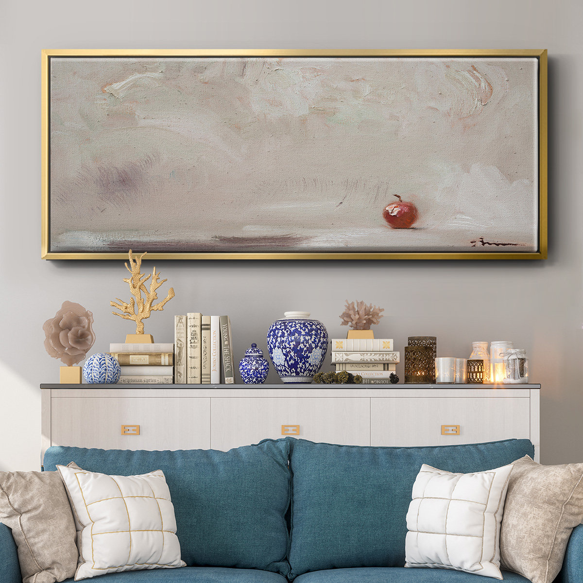 Wexford Home Lonley Apple- Framed Canvas | Wayfair