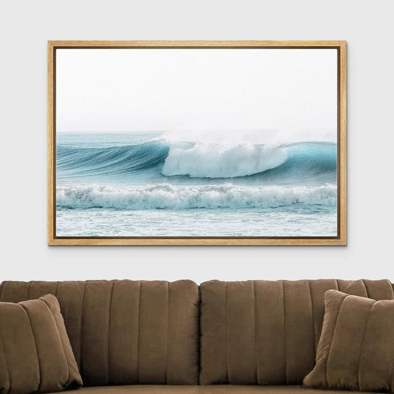 IDEA4WALL Coastal Beach Blue Ocean Wave on Washed Out Beach Nature ...