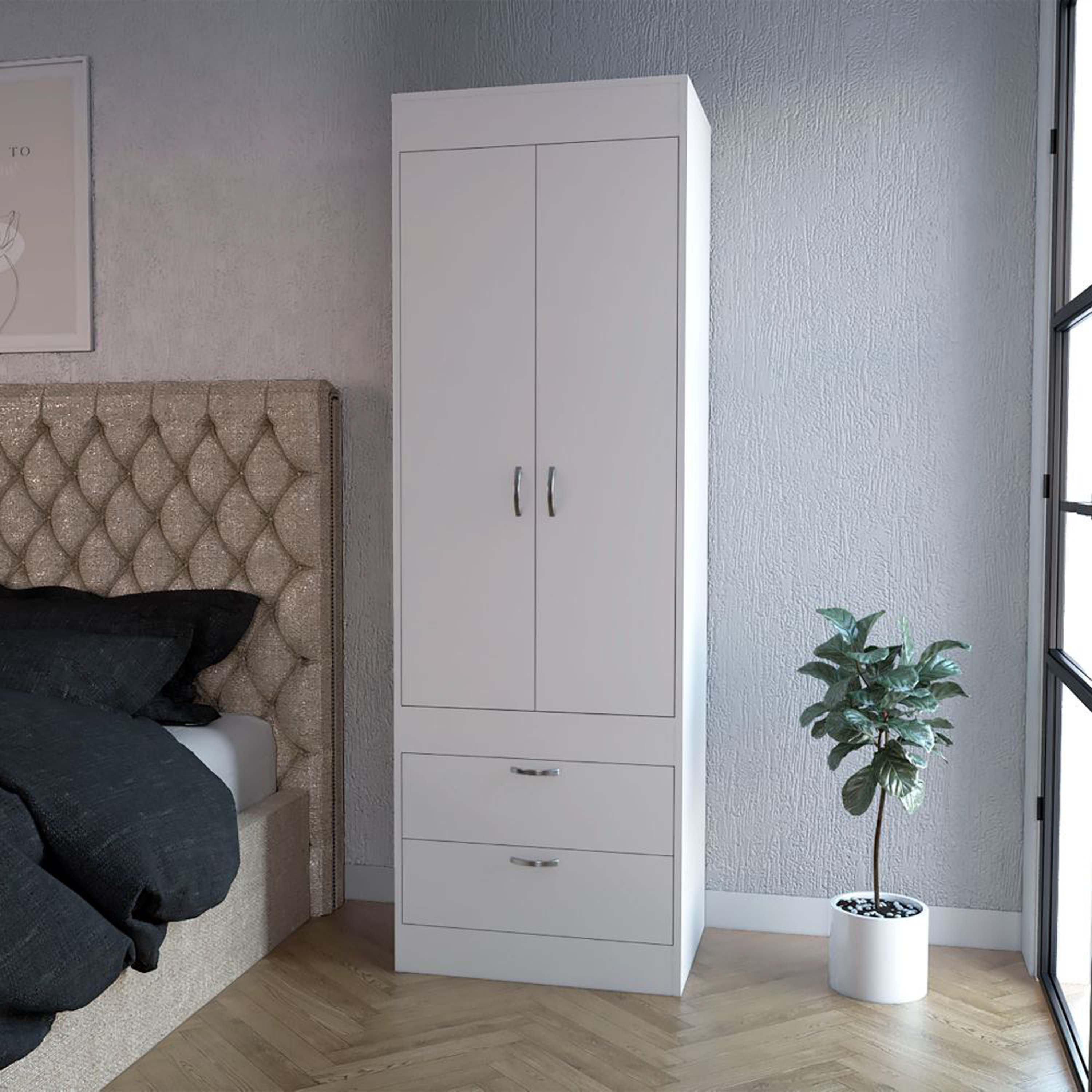 Latitude Run® Markhai Particle Board Armoire | Wayfair
