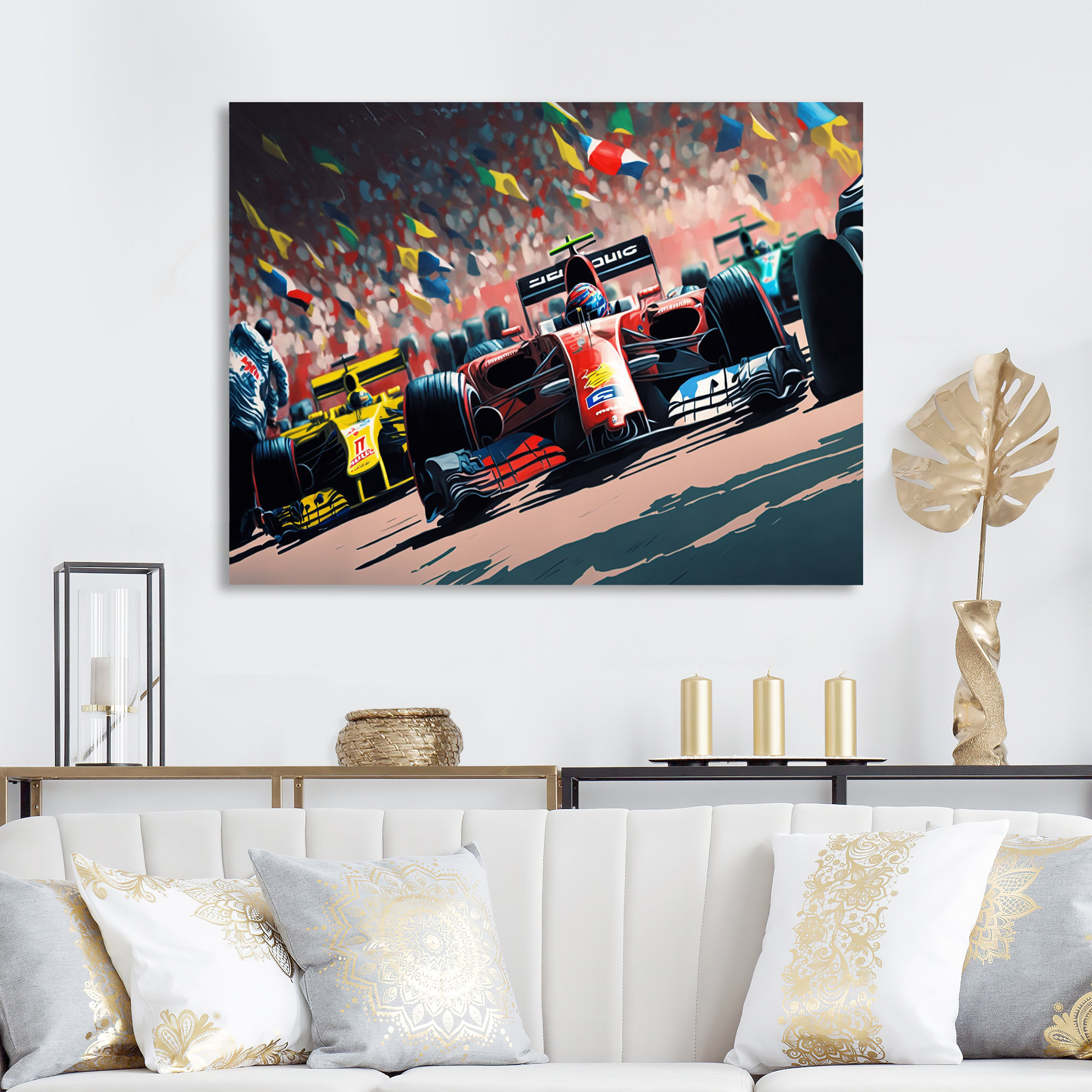 Latitude Run® Formula Car Racing IX " Formula Car Racing IX " on Metal ...