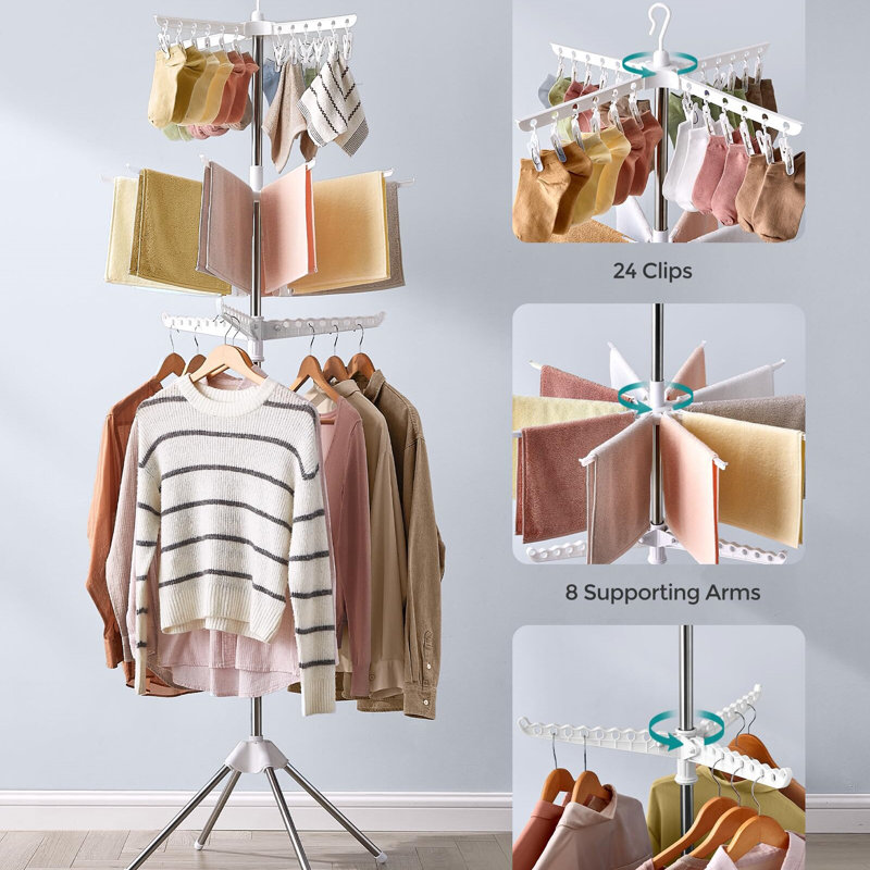 OLHAV Foldable Tripod Drying Rack | Wayfair