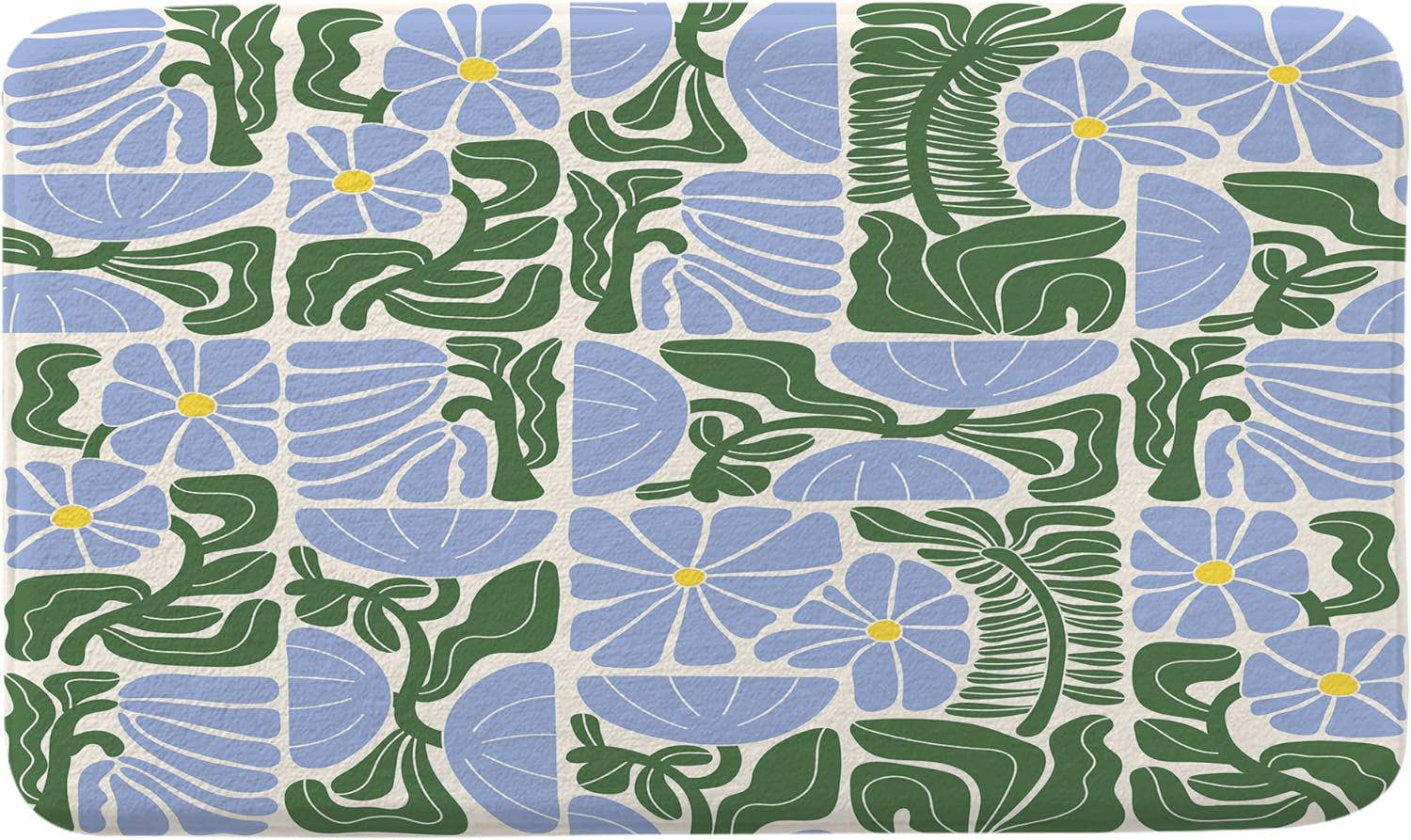 Red Barrel Studio® Boho Abstract Colorful Floral Bathroom Rugs, Vintage ...