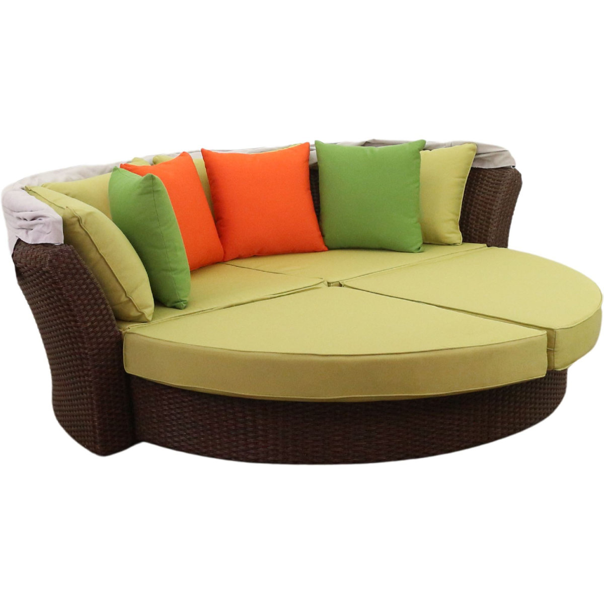 Brayden Studio® Linton Modern Outdoor Expandable Oval Daybed | Wayfair