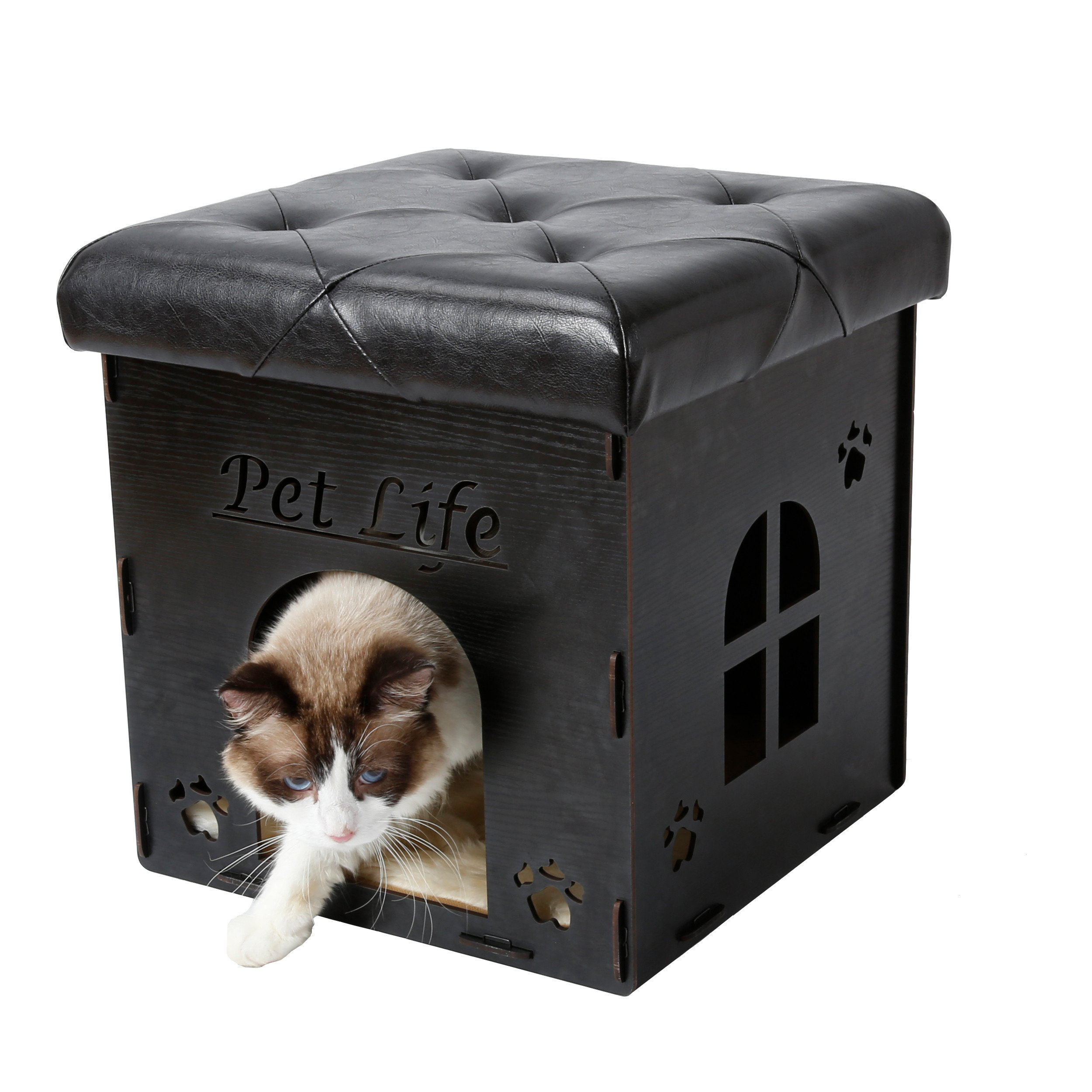 Pet Life Foldaway Pet Life Foldaway Collapsible Designer Cat House ...