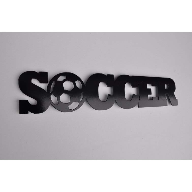 Zoomie Kids Metal Soccer Word Wall Décor & Reviews | Wayfair