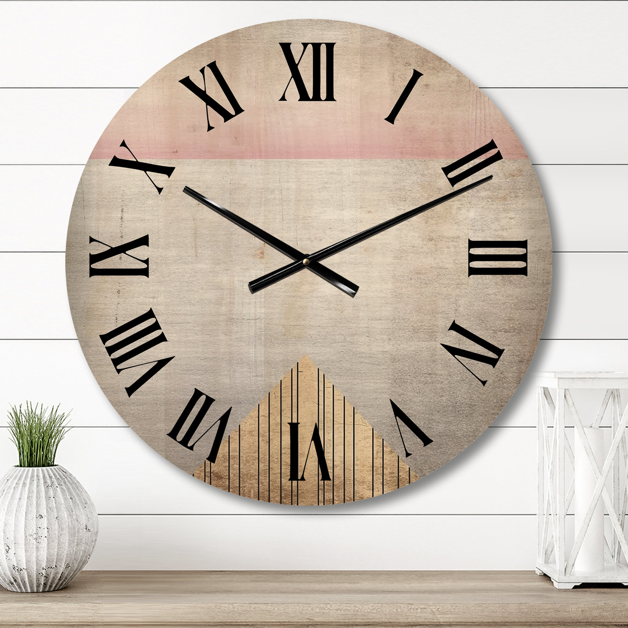 East Urban Home Uhrichsville Solid Wood Wall Clock | Wayfair