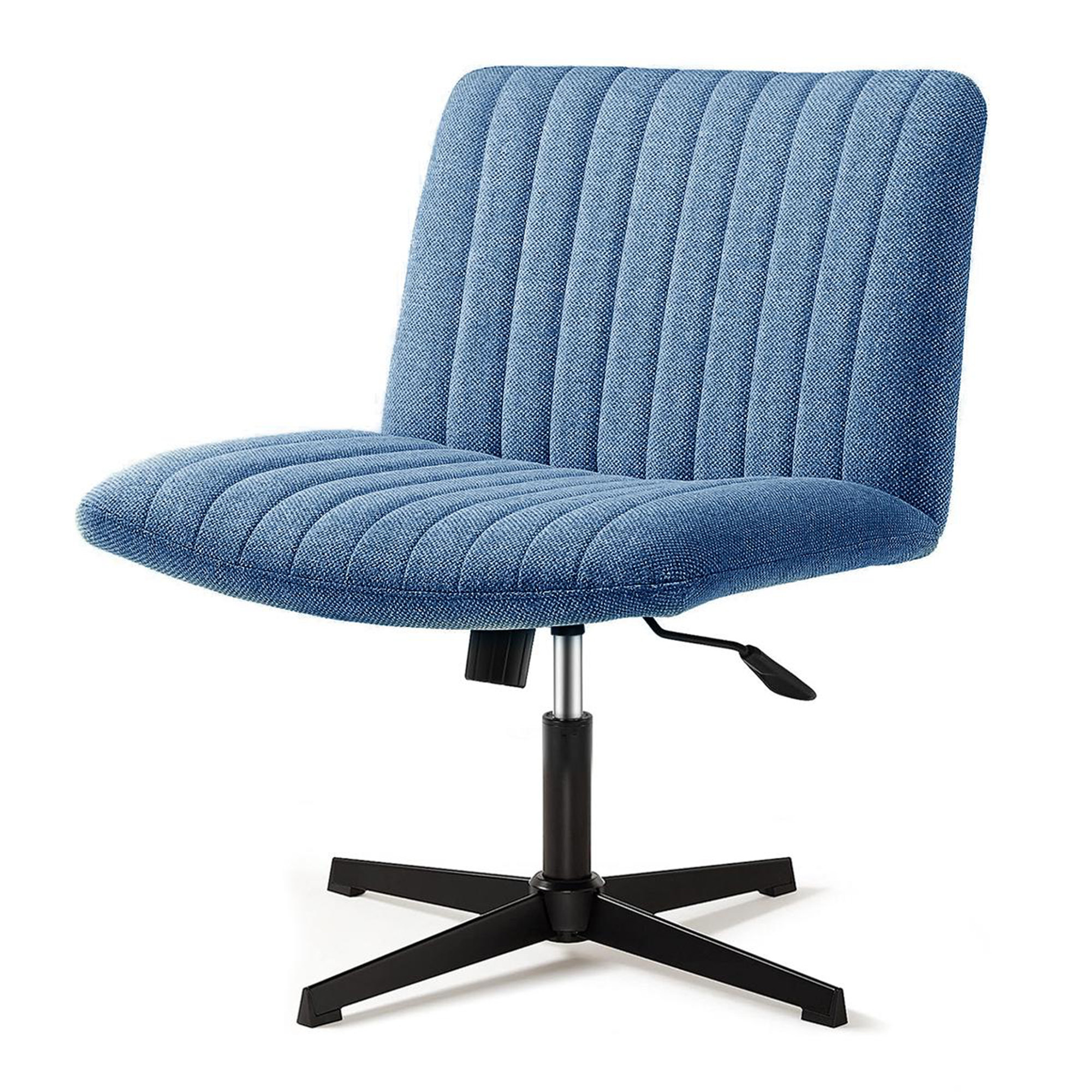 Latitude Run® Cross Legged Office Chairs.Armless Criss Cross Desk Chair ...