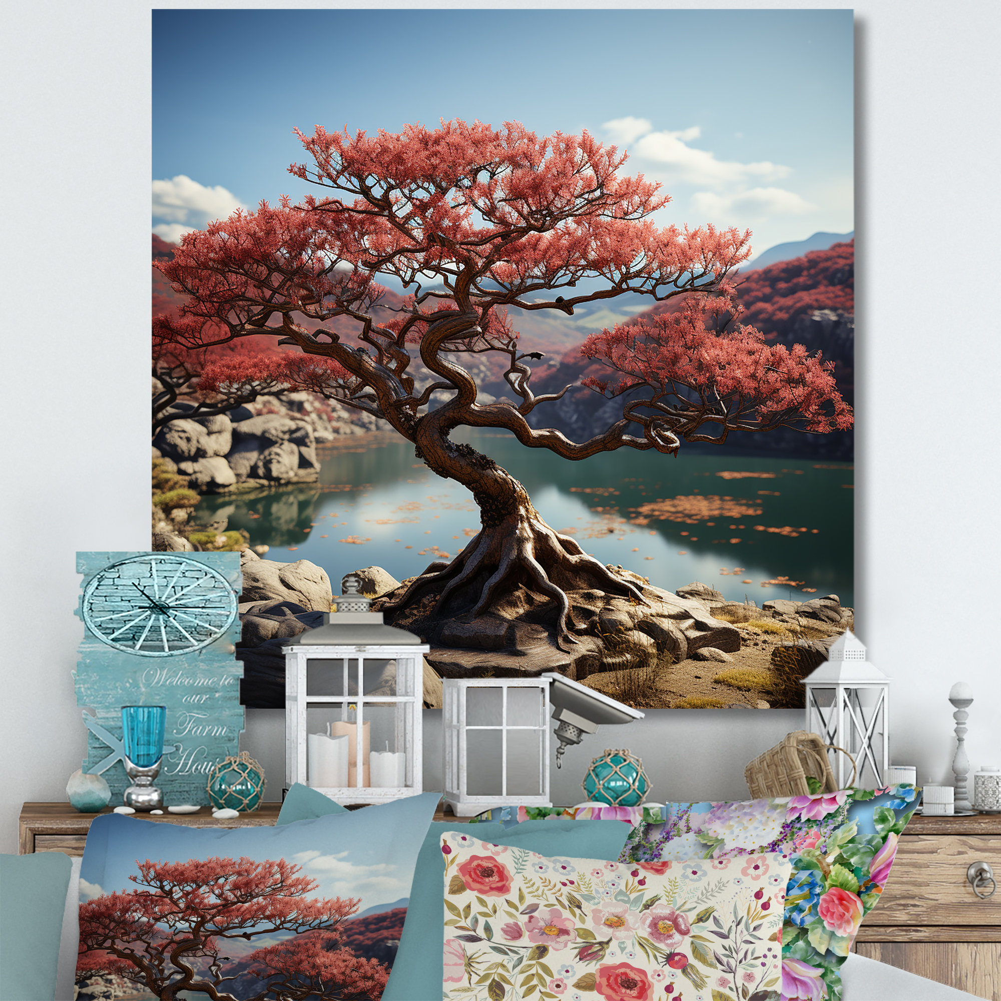 Ebern Designs Maple Tree with Graceful Curves - Print | Wayfair