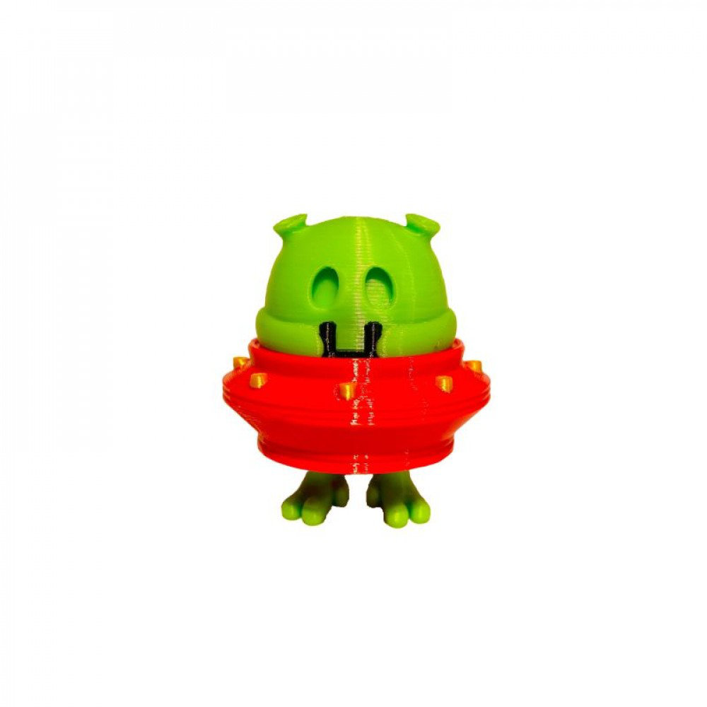 Trinx 3D Printed Alien Driving A Ufo Figurine | Wayfair