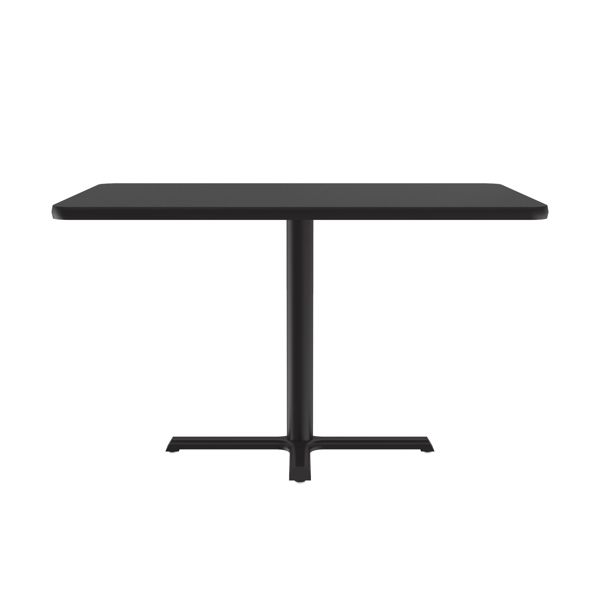 Correll, Inc. Correll 30x42 Café Bistro Bar Table, Rectangular, Black ...