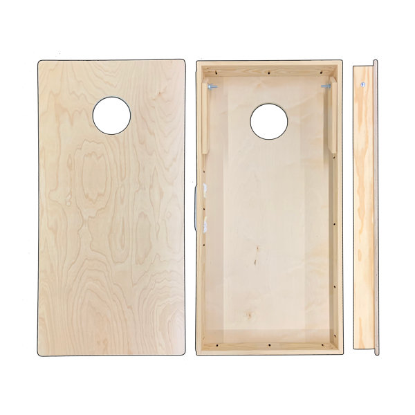 West Georgia Cornhole 2' x 4' Standard Plain Jane Do It Yourself Solid ...
