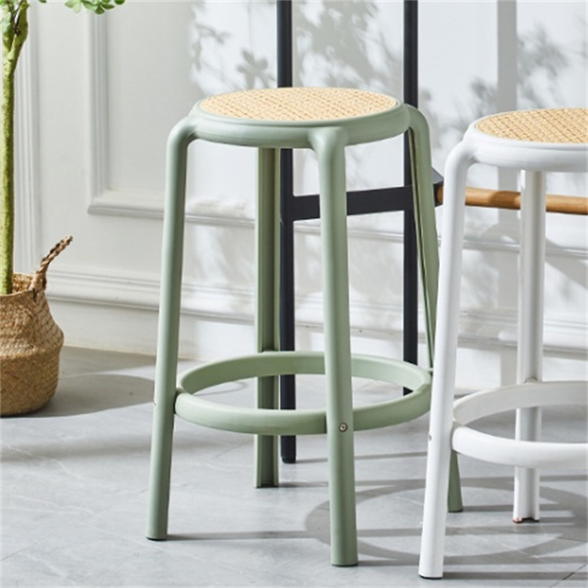 Corrigan Studio® Simple Stackable Bar Stool | Wayfair