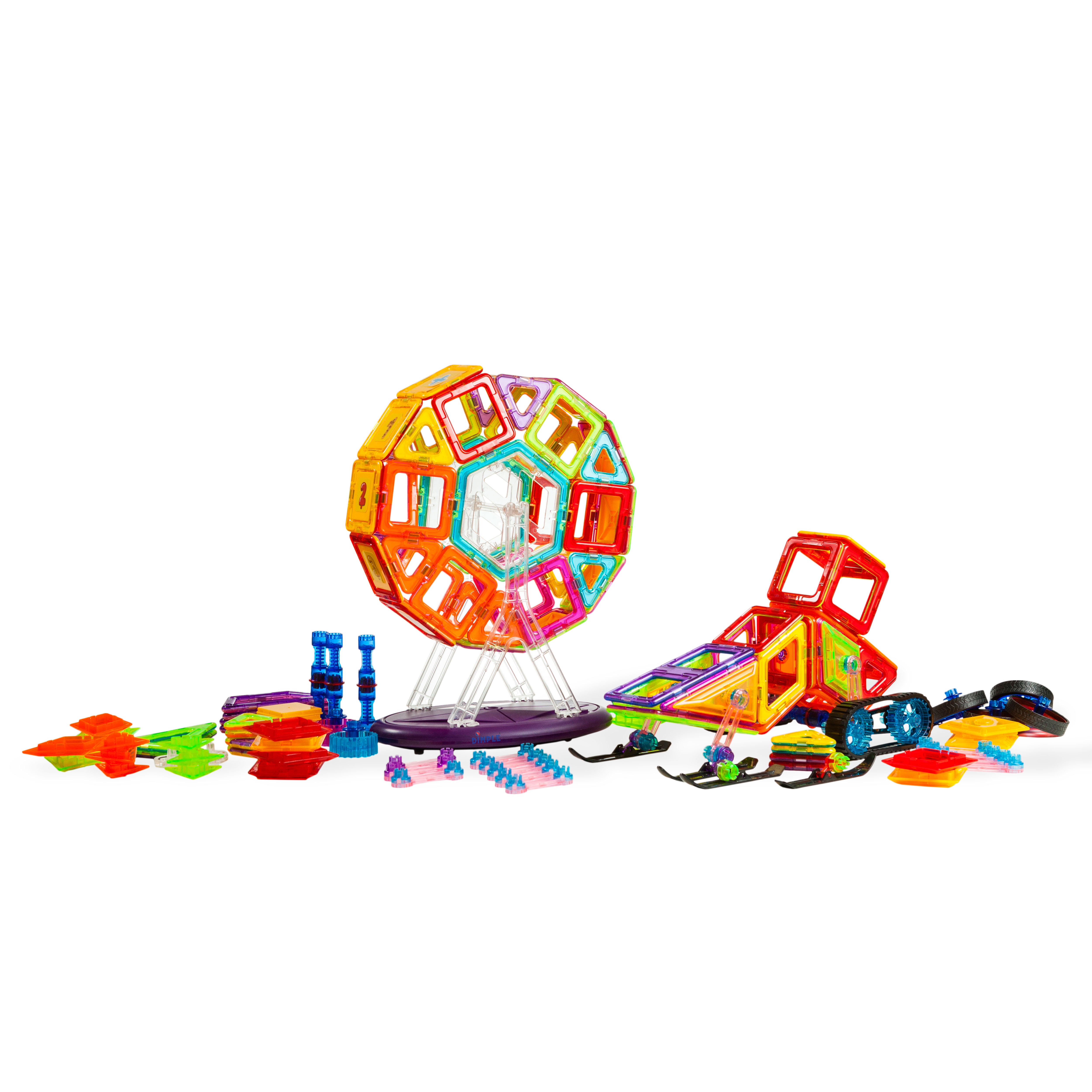 Dimple Magneticals 168 Piece Pieces Learning & Exploration Magnet Toys Set, Stem Early ...