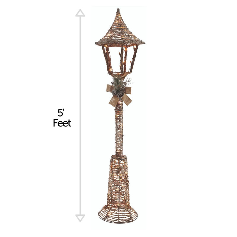 NOMA Frosted Lamp Post Lighted Display | Wayfair