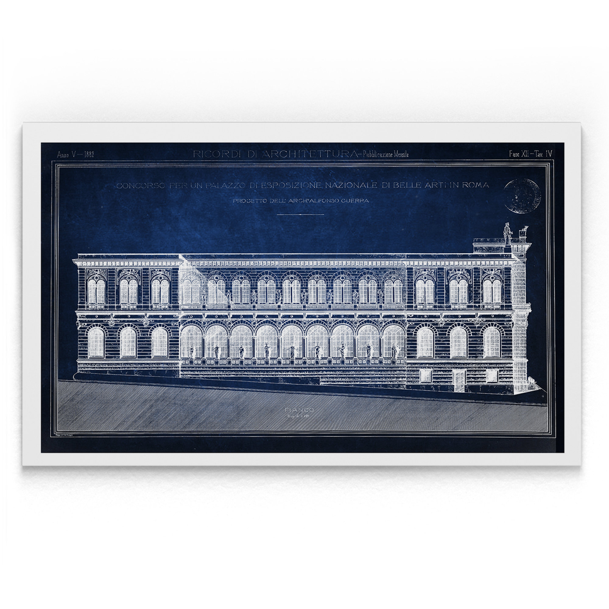 Wexford Home 'Vintage Italian Architecture Stencil IV' Graphic Art ...