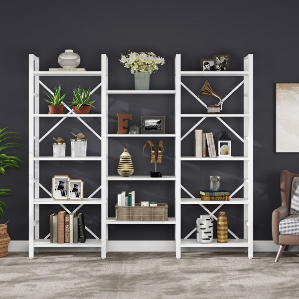 17 Stories Amorina 69.29'' H x 70.86'' W Stainless Steel Library ...