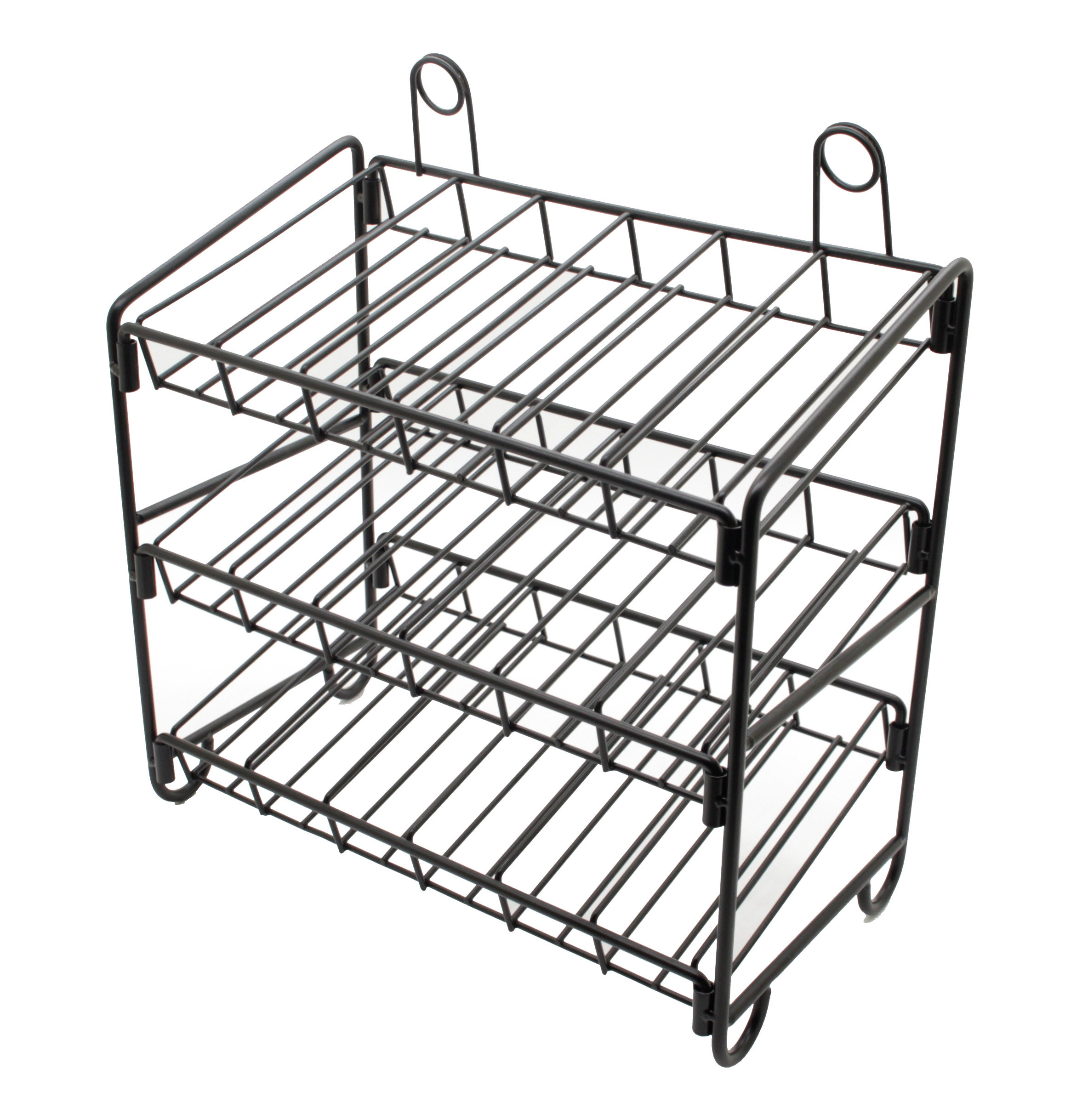 FixtureDisplays 3-Tier Countertop Wire Rack Cup, Coffee Pods, Bottle ...