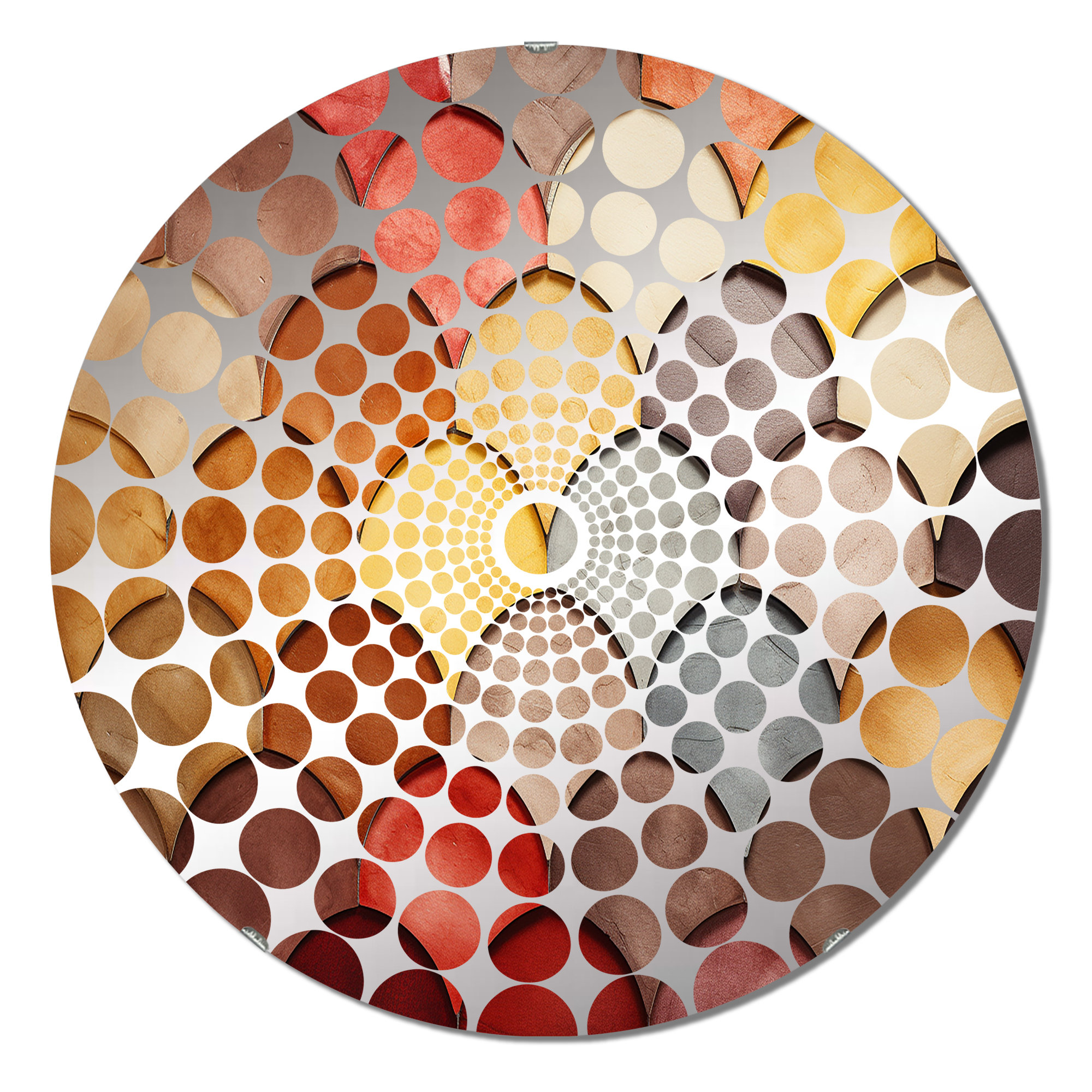 East Urban Home Woya - Concentric Circles Decorative Mirror | Wayfair