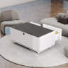 Orren Ellis Modern Smart Coffee Table With Built-In Fridge, Bluetooth ...