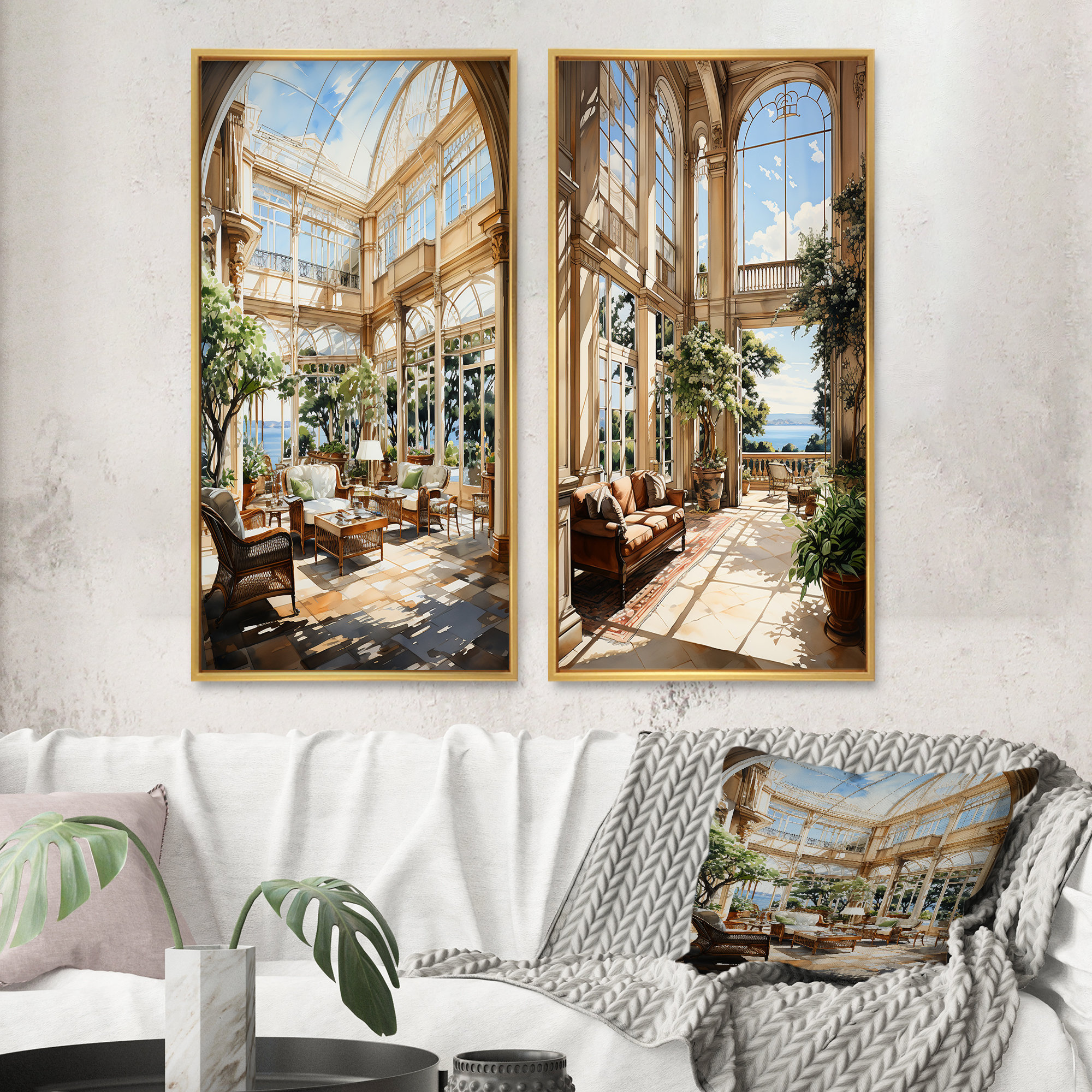Charlton Home Country Clubs Elegant Retreat - Cityscapes Wall Decor Set ...