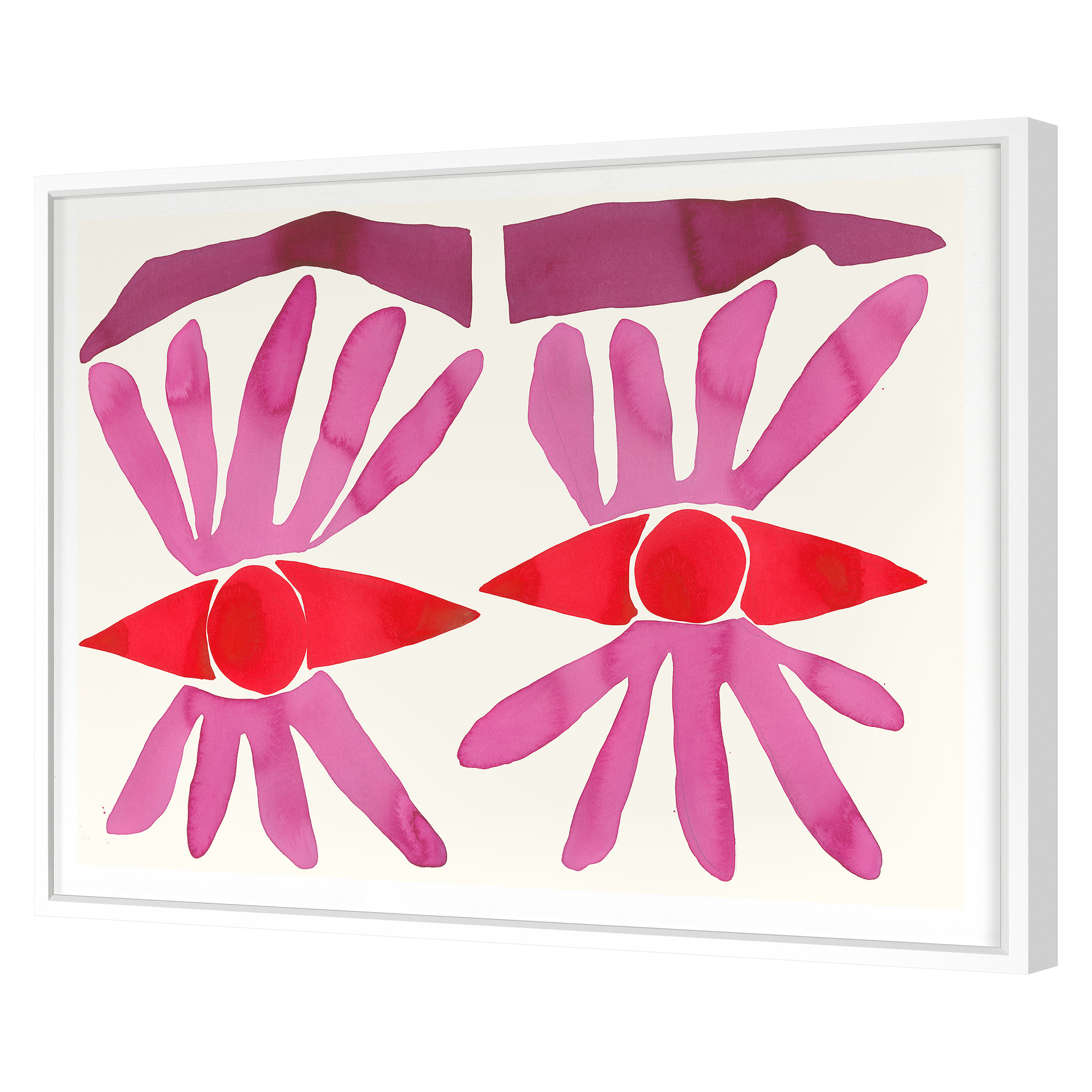 Grand Image Home Two Singles by Kate Roebuck - Floater Frame Print on ...