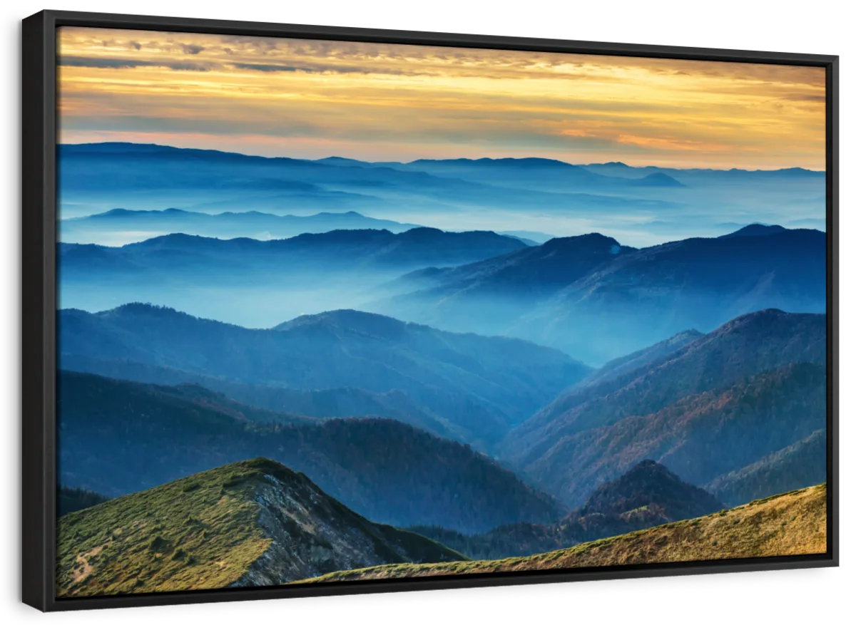 Ebern Designs " Calming Mountainscape Canvas Print " | Wayfair