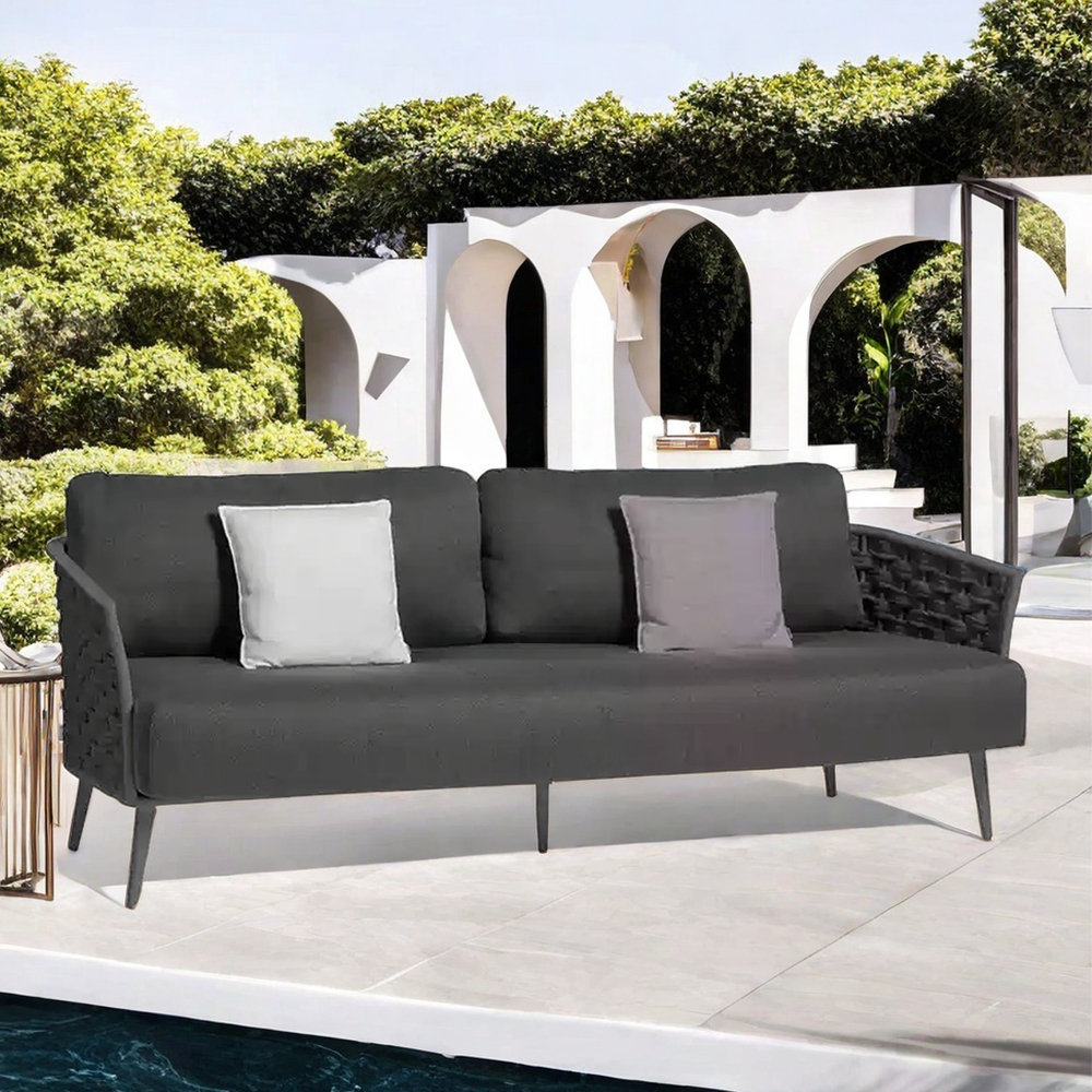 A Zoetic Home Waterproof fabric patio sofa | Wayfair