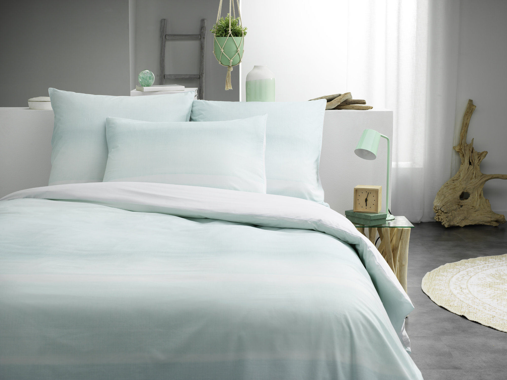 Julie Lavariere Housse de couette en coton pima Lagon - Wayfair Canada