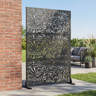 Dovelina 4 ft. W Metal Privacy Screen Fence Panel Bamboo Leave Pattern ...
