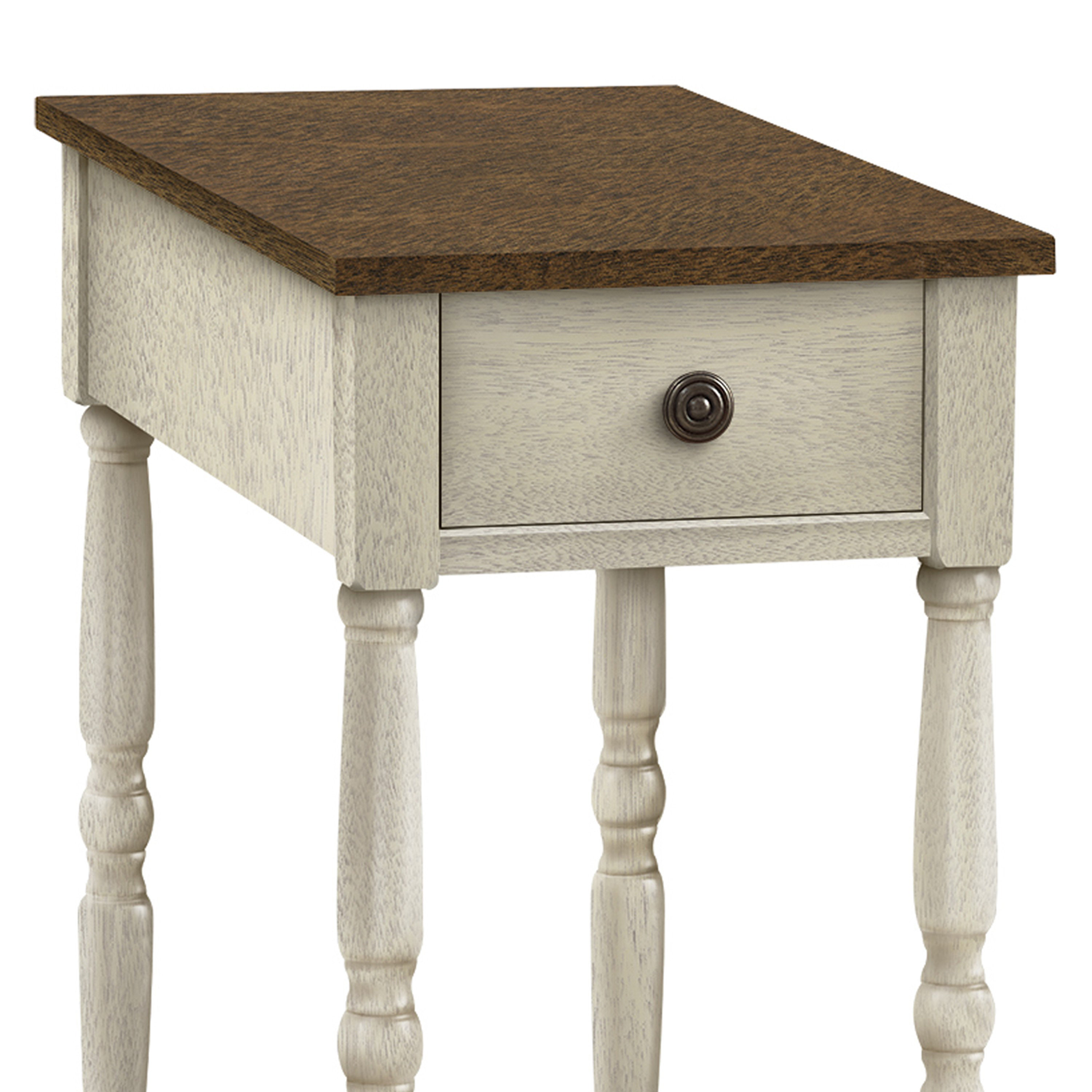 Benjara Rory Accent Side Table, 12 X 22 Inch, 1 Drawer, Shelf - Wayfair ...