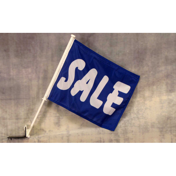 NeoPlex Double Sided 12'' H x 15'' W Polyester Car Flag | Wayfair