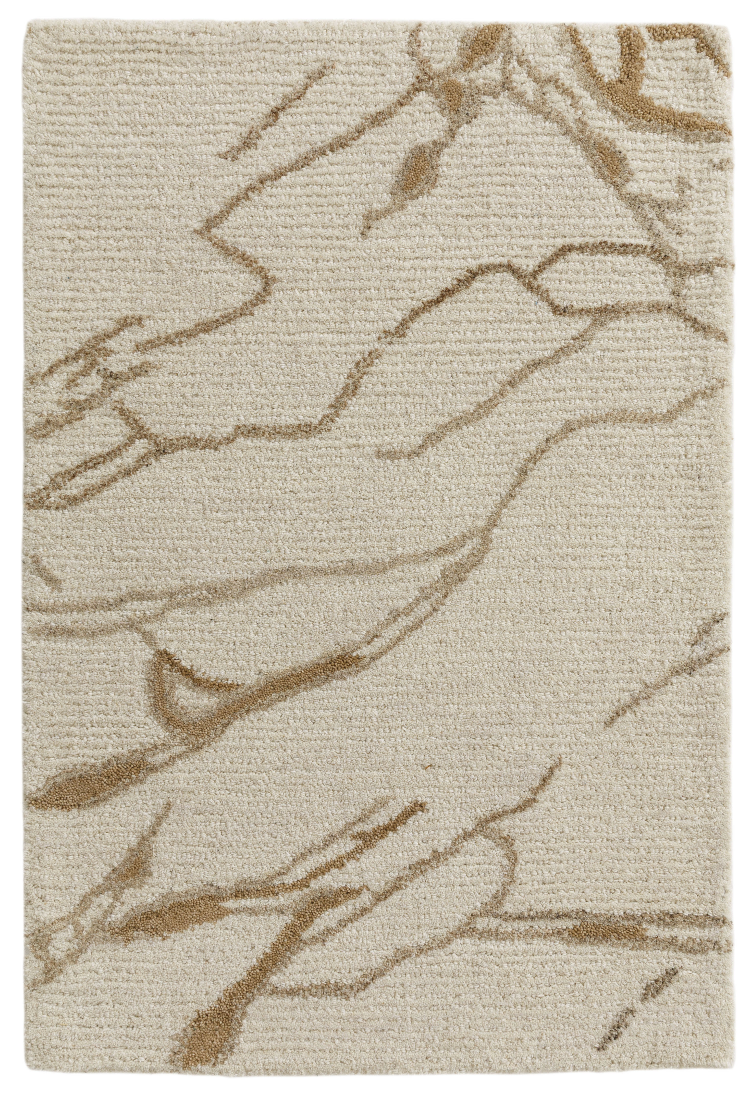 Bungalow Rose Debra Handmade Tufted Wool Area Rug in Ivory | Joss & Main