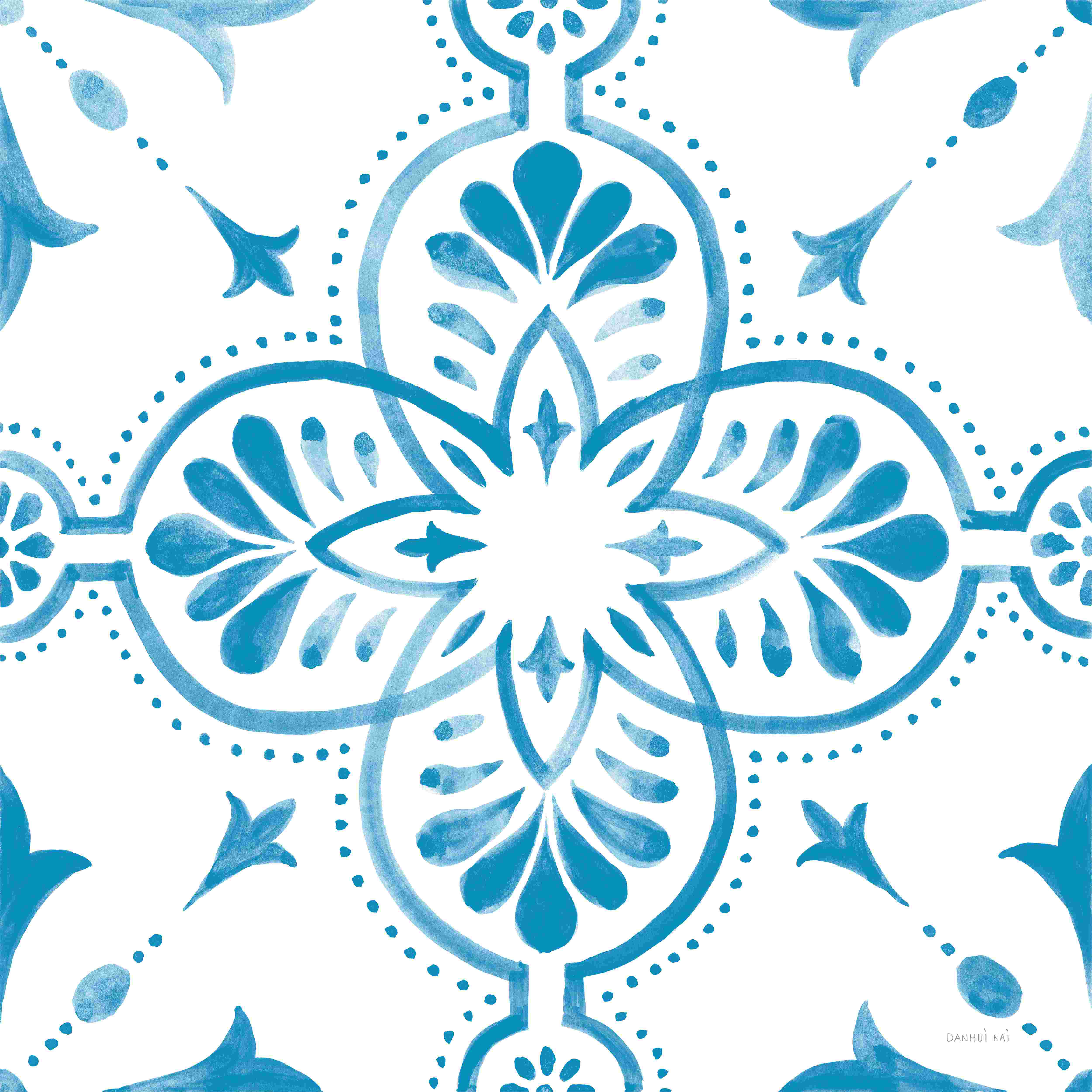 Bungalow Rose Blooming Orchard Tile I by Danhui Nai - Wrapped Canvas ...