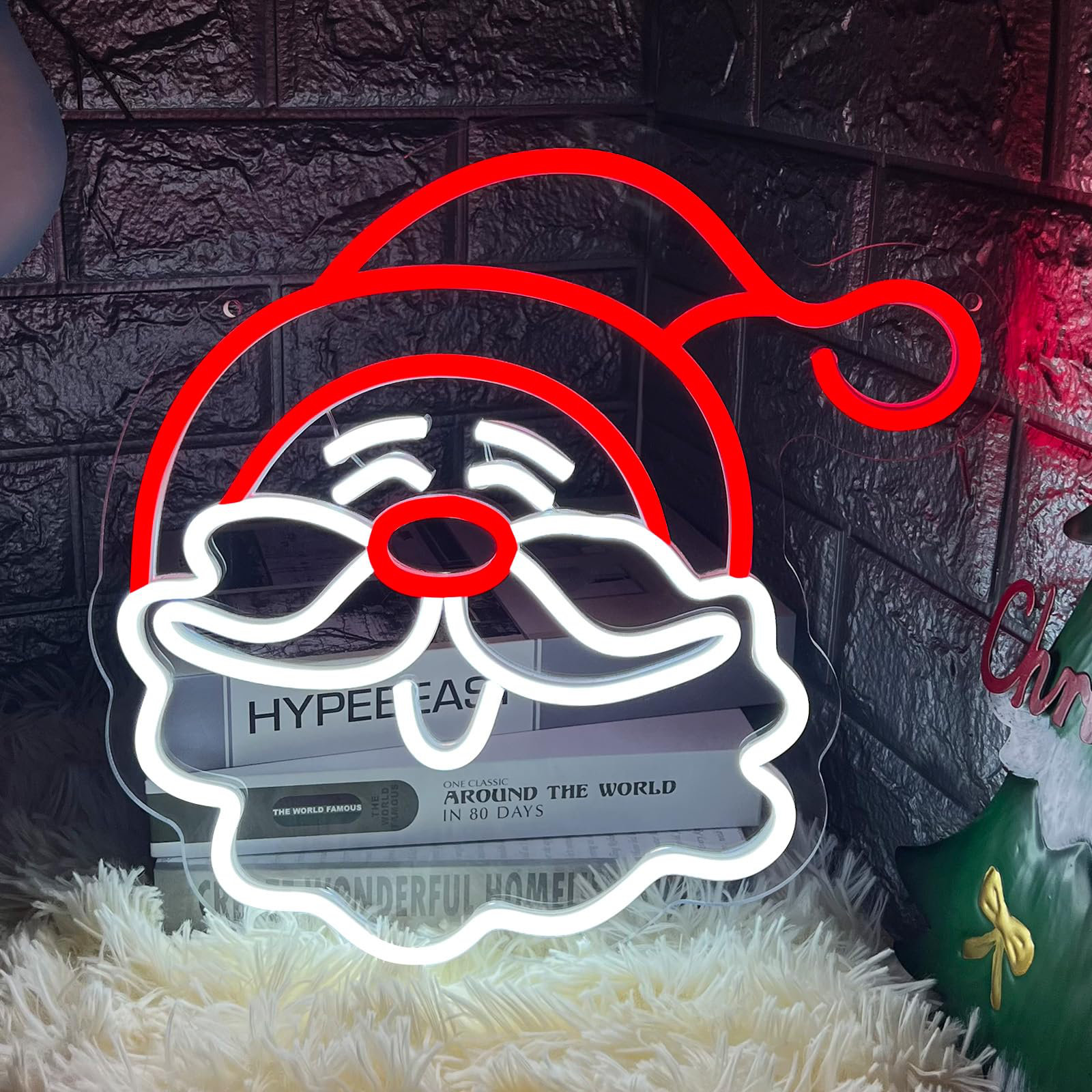 The Holiday Aisle® Santa Claus LED Neon Sign – Dimmable Christmas Light ...