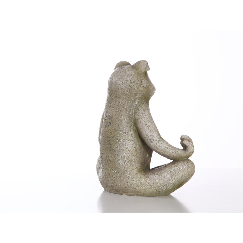 Hi-Line Gift Ltd. Frog Sitting in Lotus Posture Statue & Reviews ...