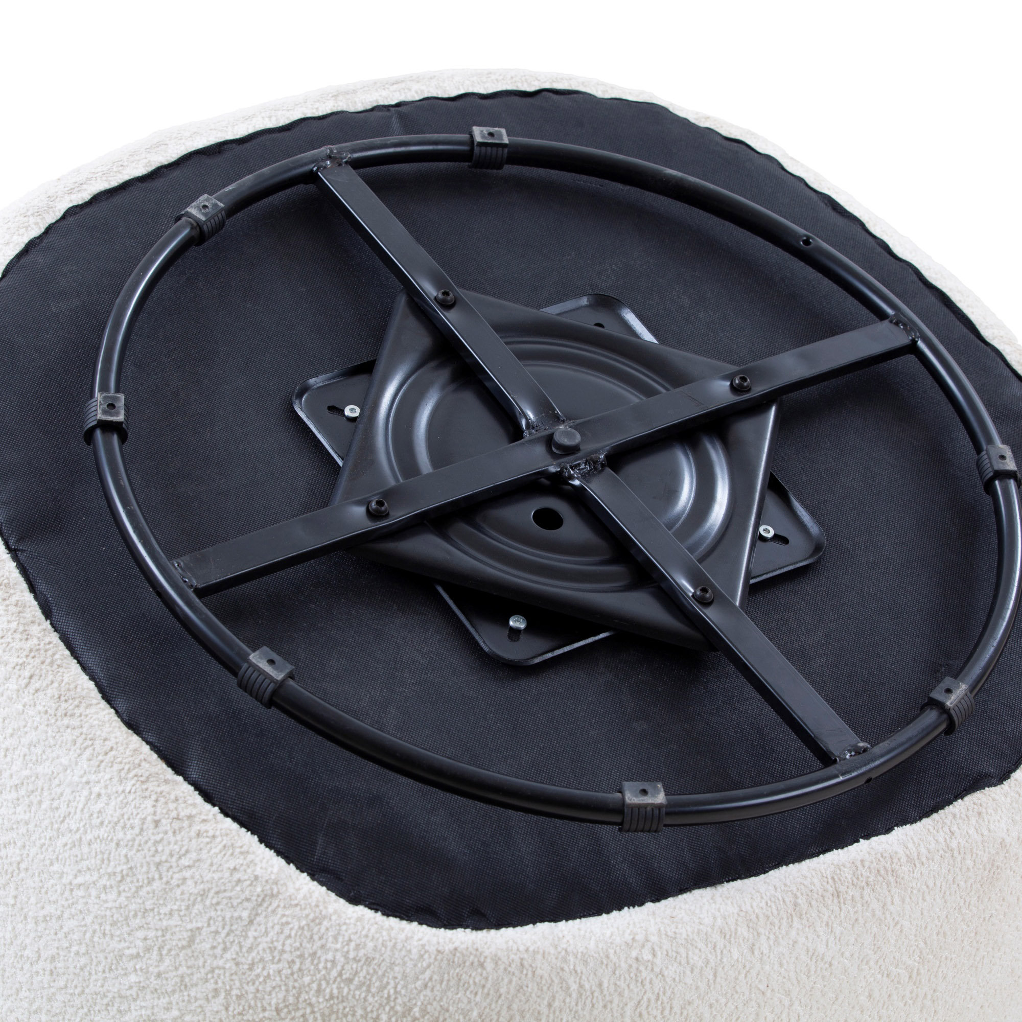 Ebern Designs Swivel Barrel Chair Living Room, Single Chair For Small ...