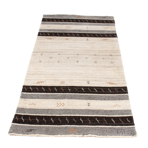 Gracie Oaks Runner Mandy No Pattern Hand Loomed Runner 76 X 200cm Beige ...