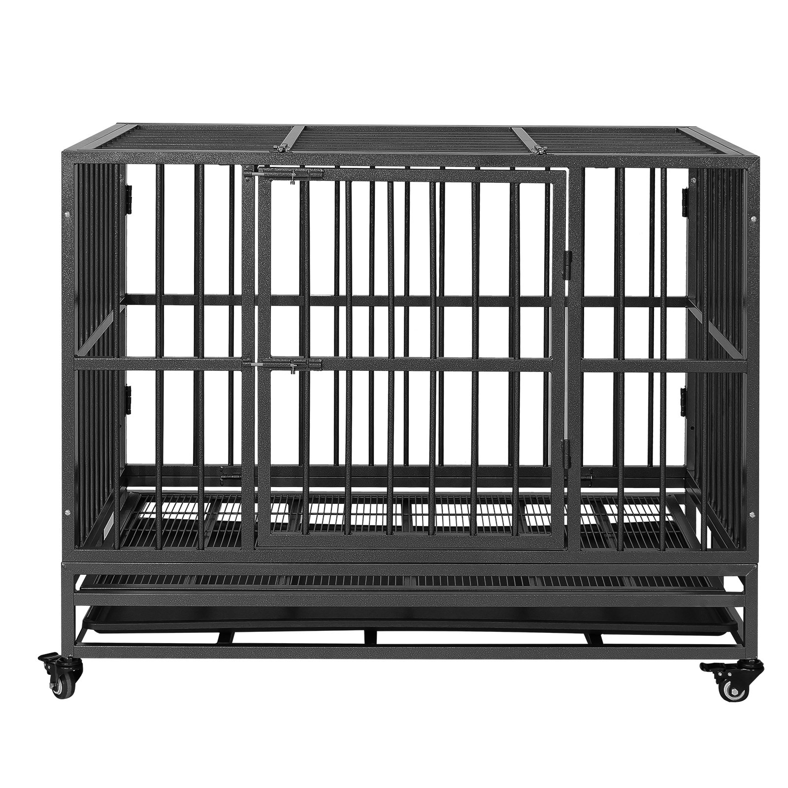 BEST MART INC Luxurious Large Dog Cage - A Sturdy Metal Pet Cage With ...