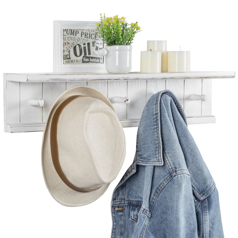 Gracie Oaks 5-Hook Wall Mounted Coat Rack | Wayfair