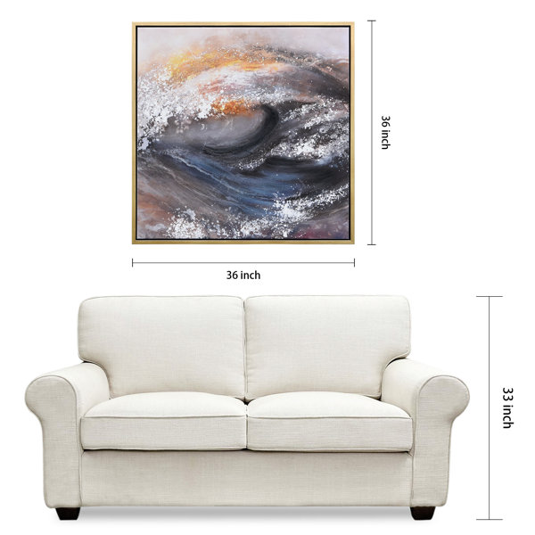Mercer41 Tornado Textured Hand Painted Canvas Wall Art by Martin ...